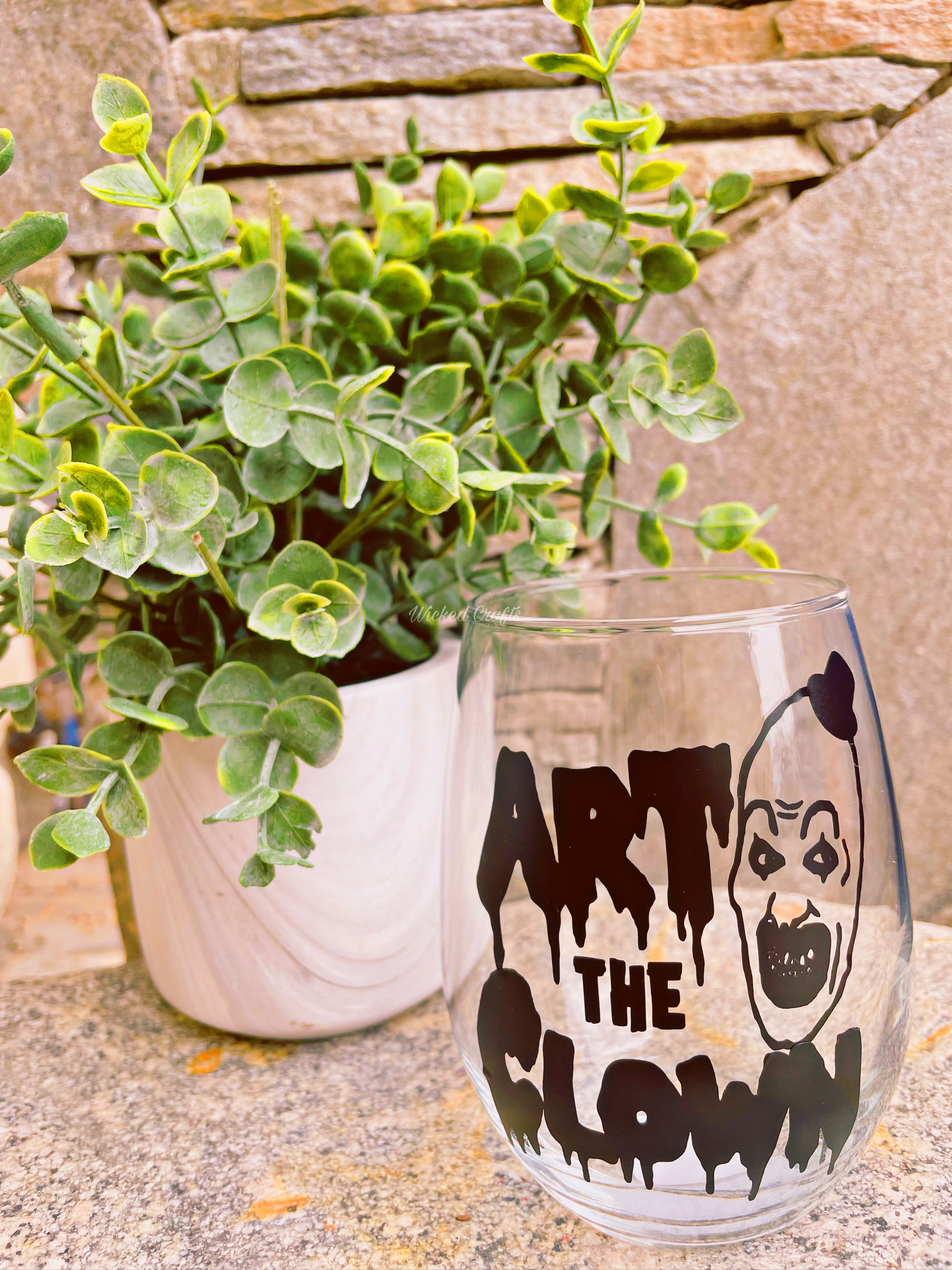 Horror Clown Wine Glass – WIICKED CRAFTS